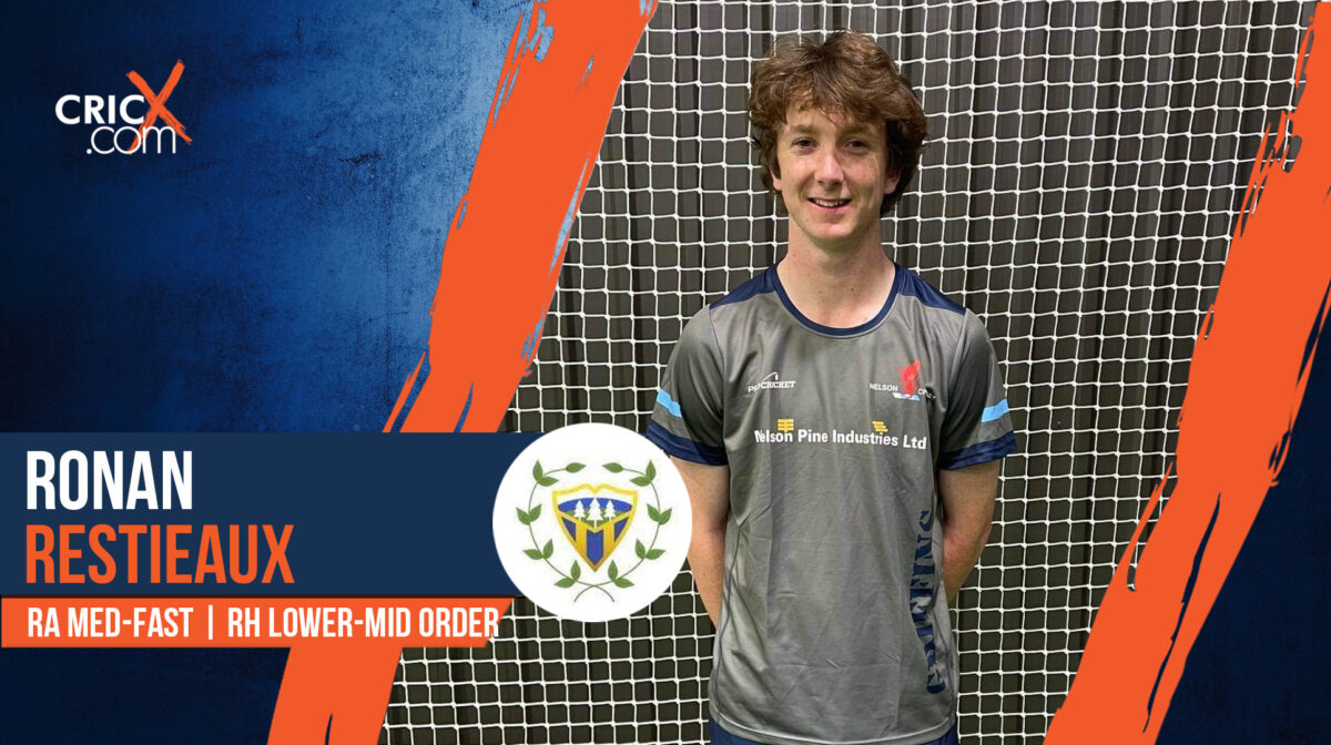Woodvale sign talented kiwi quick Ronan Restieaux - CricX